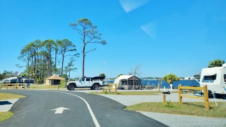 Florida Panhandle camping! St Andrews State Park campground 🌞 Panama ...